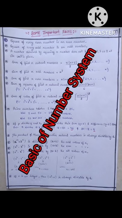 Basic Concepts of Number System || Part-3 #mathshorts - YouTube
