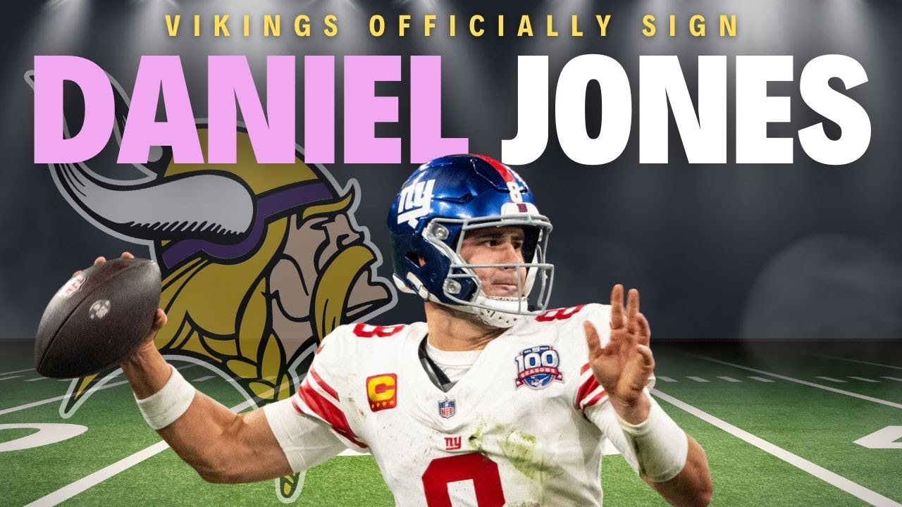 BREAKING! Vikings SIGN Quarterback Daniel Jones - YouTube