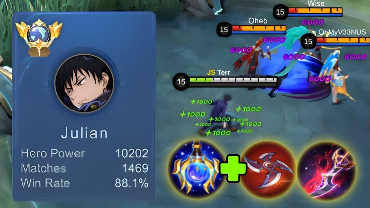 WTF DAMAGE!! BEST 1 HIT BUILD JULIAN 2023 ( julian best build 2023 ...