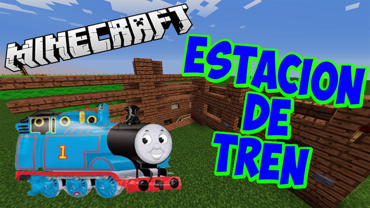 Como hacer una estación de Tren en Minecraft ~Mecanismos en Minecraft ...
