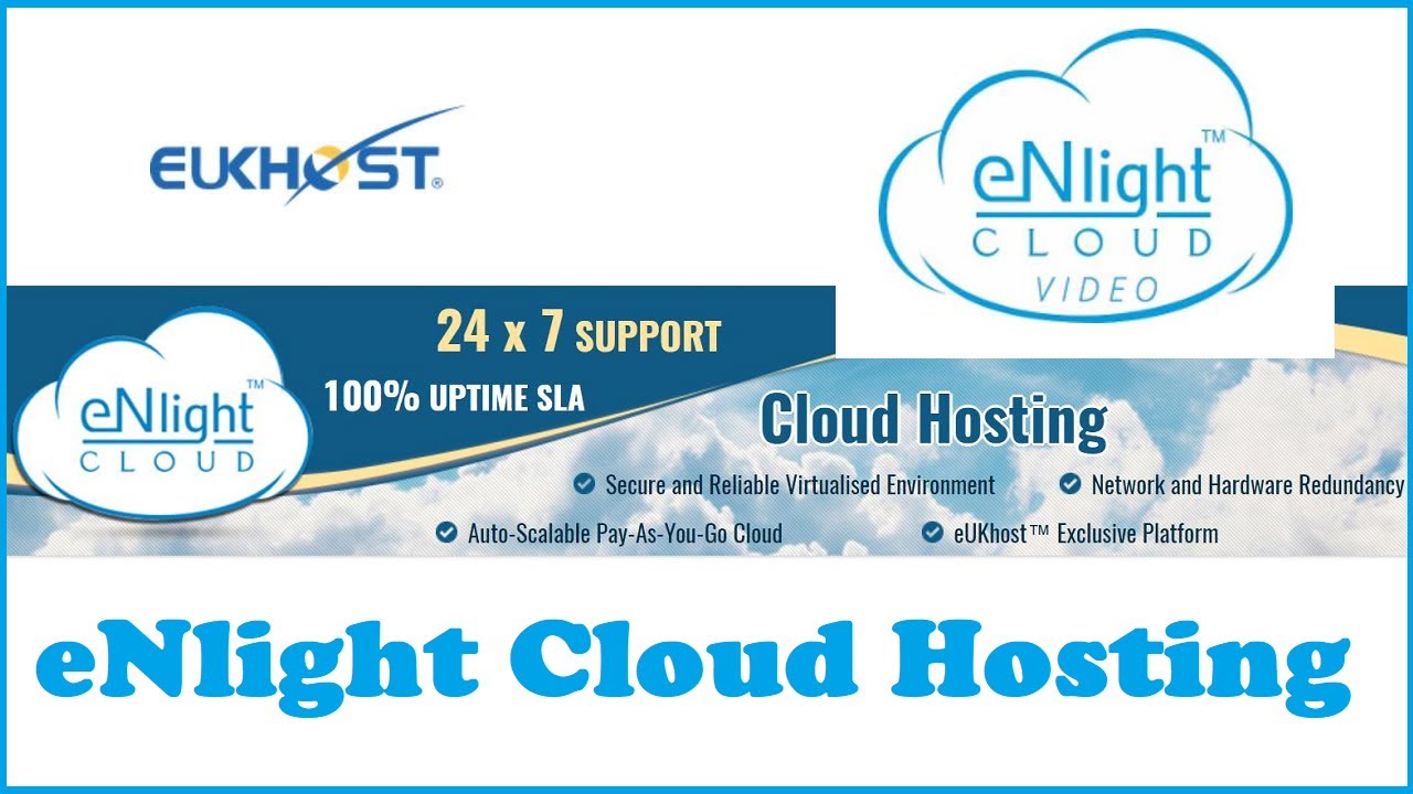 eNlight Cloud Hosting on eUKhost - YouTube
