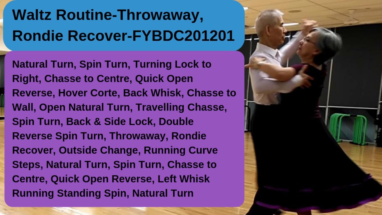 Waltz 1 min Routine - Turning Lock Right, Hover Corte, Double Reverse Spin, Throwaway, 201201 ...