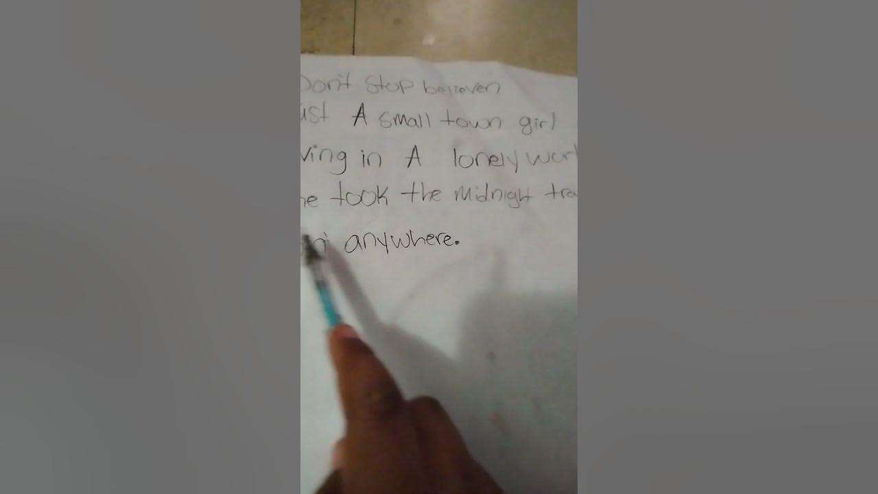 Don't stop believing lyrics - YouTube