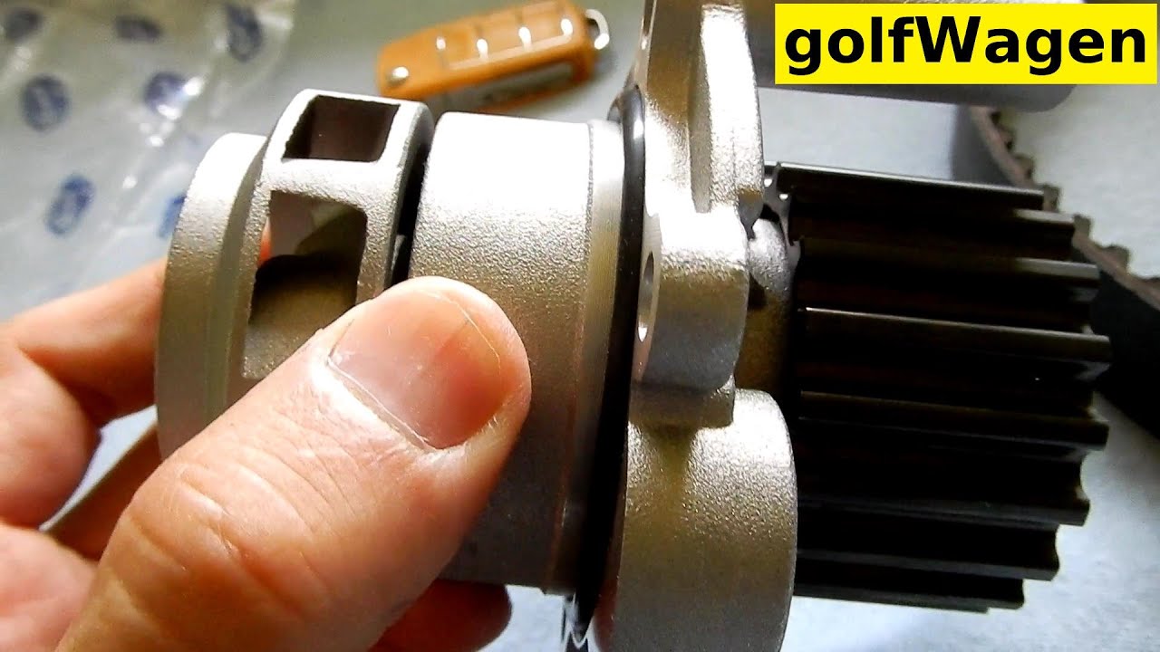 VW/Audi 1.9TDI BLS,BXE water pump preview Magneti Marelli - YouTube