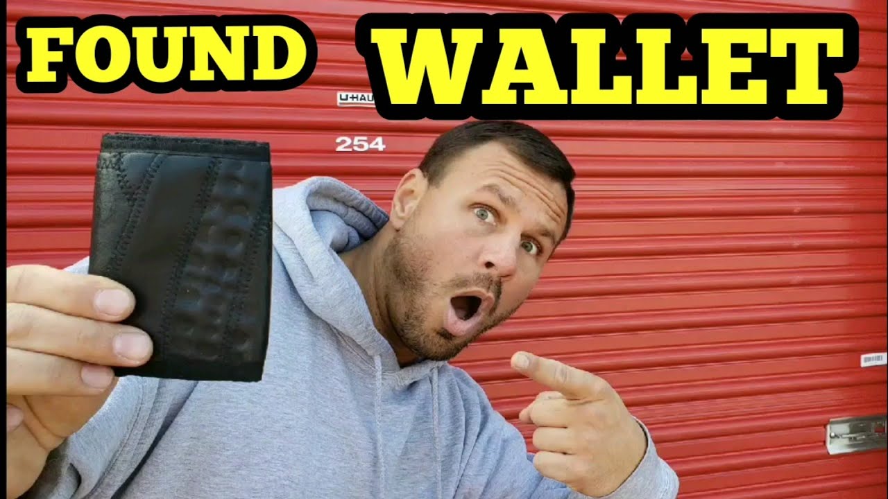 FOUND WALLET I Bought An Abandoned Storage Unit Locker Opening Mystery ...