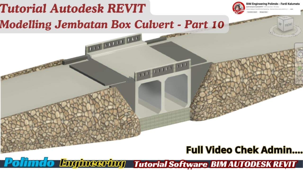 Tutorial Autodesk Revit - Modelling Jembatan Box Culvert -10 - YouTube