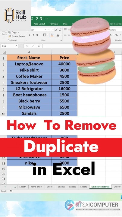 How To remove duplicate values in Excel #excel #exceltricks #exceltips #exceltutorial #shorts ...