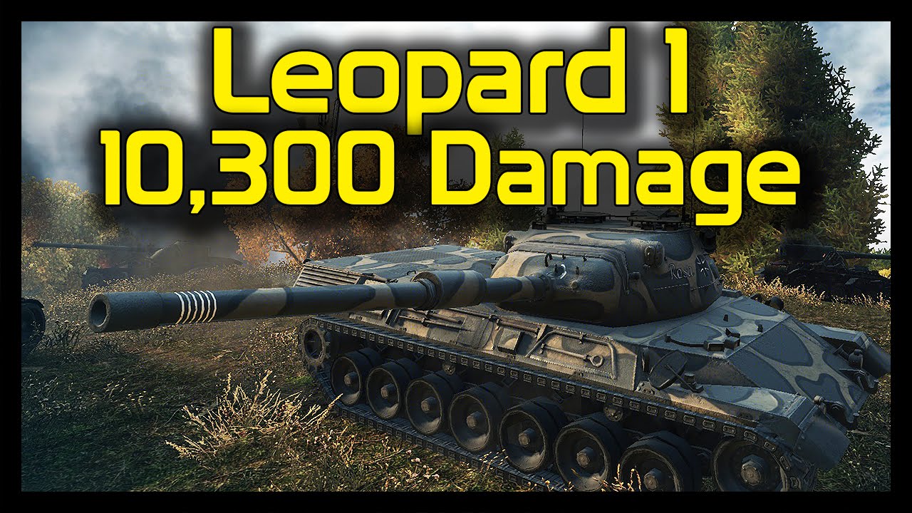 World of Tanks Leopard 1: 10,300 Damage Epic Battle Gameplay - YouTube