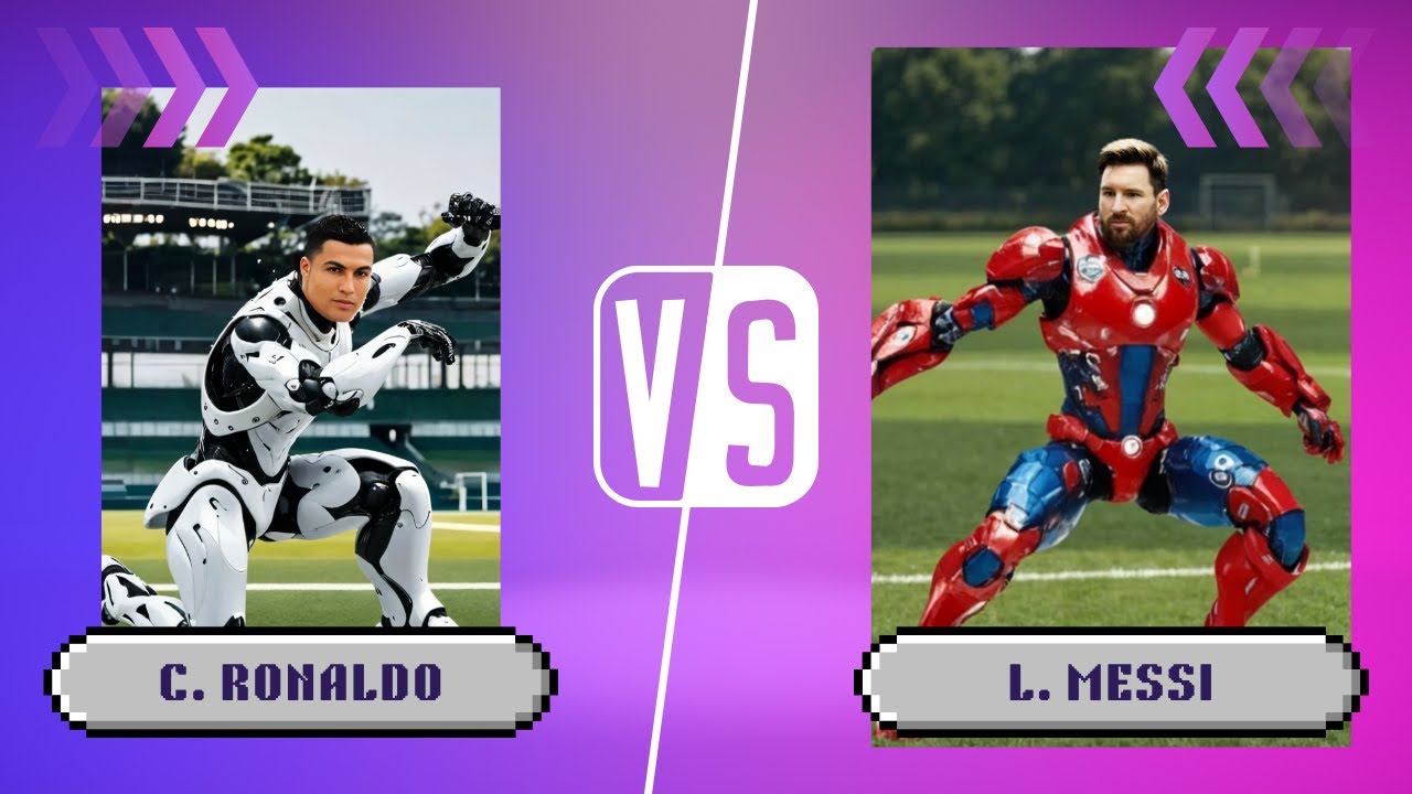 RONALDO Vs MESSI | FUTURE ROBOT | TRANSFORMATION - Ai Video Generator ...