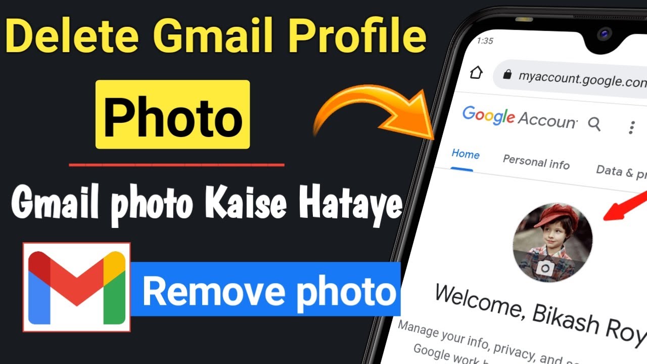 Gmail Photo Kaise Hataye: Remove Gmail Profile dp: How to remove Gmail ...
