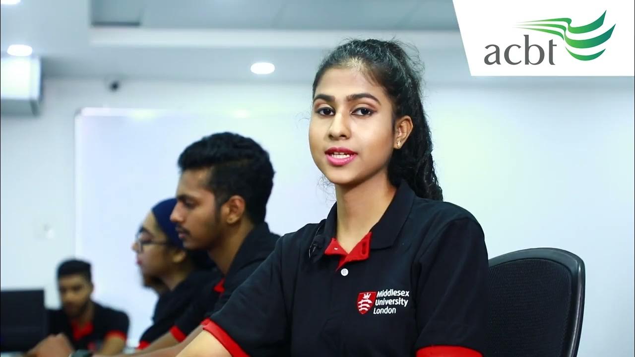 ACBT Student Sandali explaining about the life at ACBT Middlesex University - YouTube