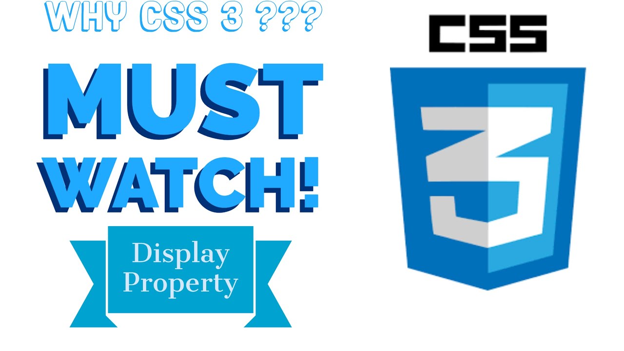 CSS Tutorial 2020 : Display Property - YouTube
