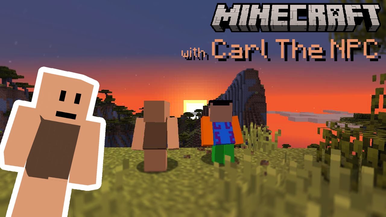 Carl The NPC tries playing MINECRAFT! - YouTube