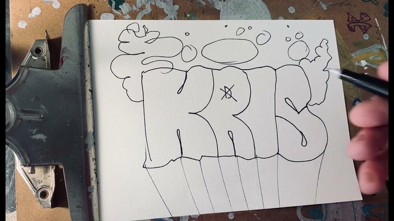 How to draw graffiti names fast and easy! - YouTube