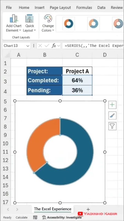 How to create progress chart in #excel part 3 - YouTube