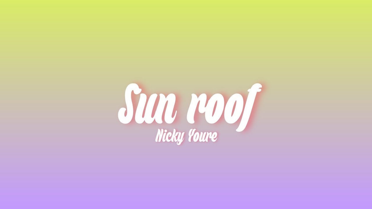 Nicky Youre - Sunroof (lyrics) Ft.dazy Pop lyrics - YouTube
