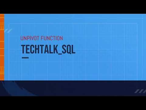 Unpivot Function Oracle - conversion of columns to rows #sql #oracle @TechTalk_SQL #dbms - YouTube