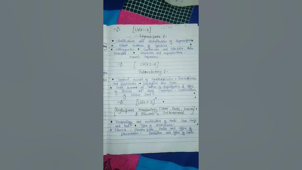 Bsc 2nd semester botany syllabus 2023 - YouTube