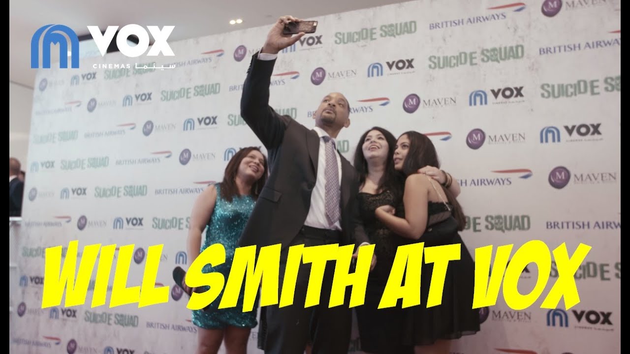 Will Smith charms his fans at VOX Cinemas! - YouTube