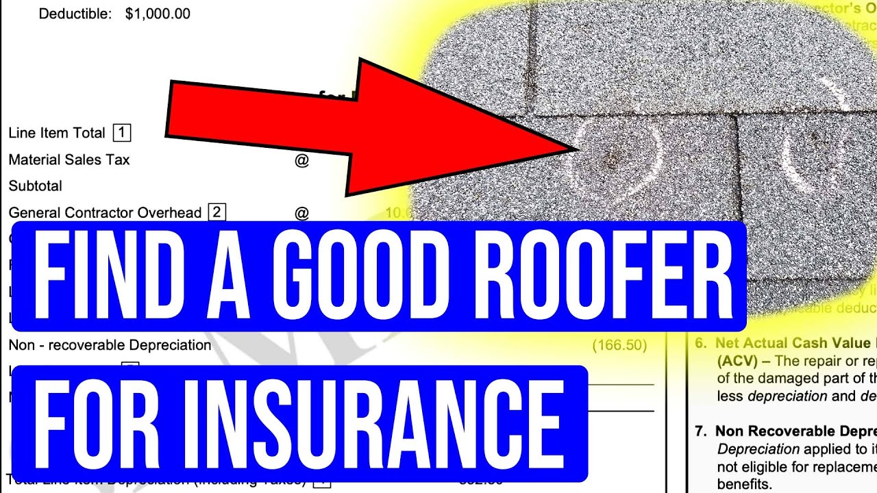 How to Find a Good Roofing Contractor for Insurance Claims - YouTube