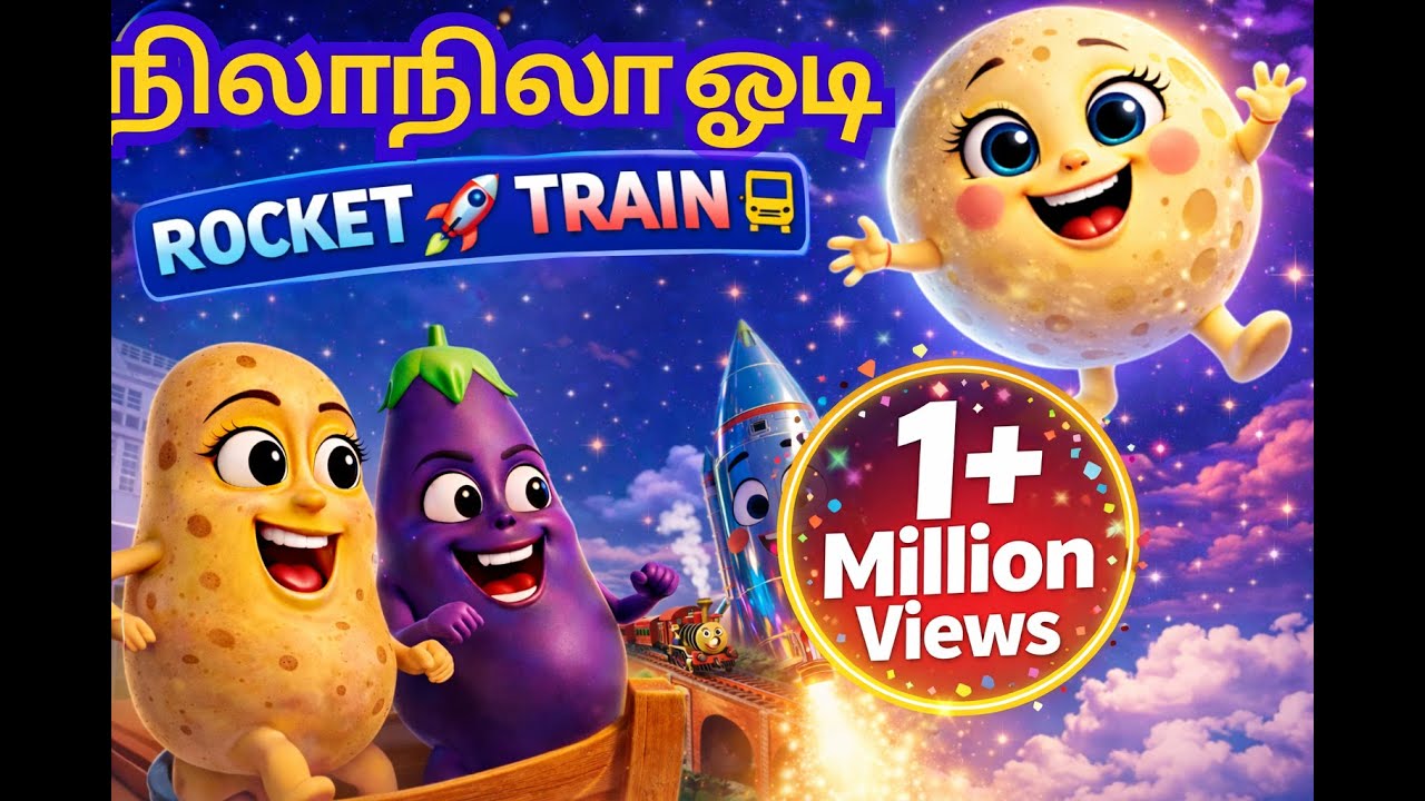 Nila Nila Odi Vaa 🚀🌙 | Rocket Space Adventure + Train Songs 🚆 | Tamil ...