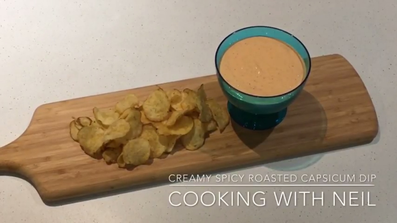 Creamy Spicy Roast Capsicum Dip - YouTube