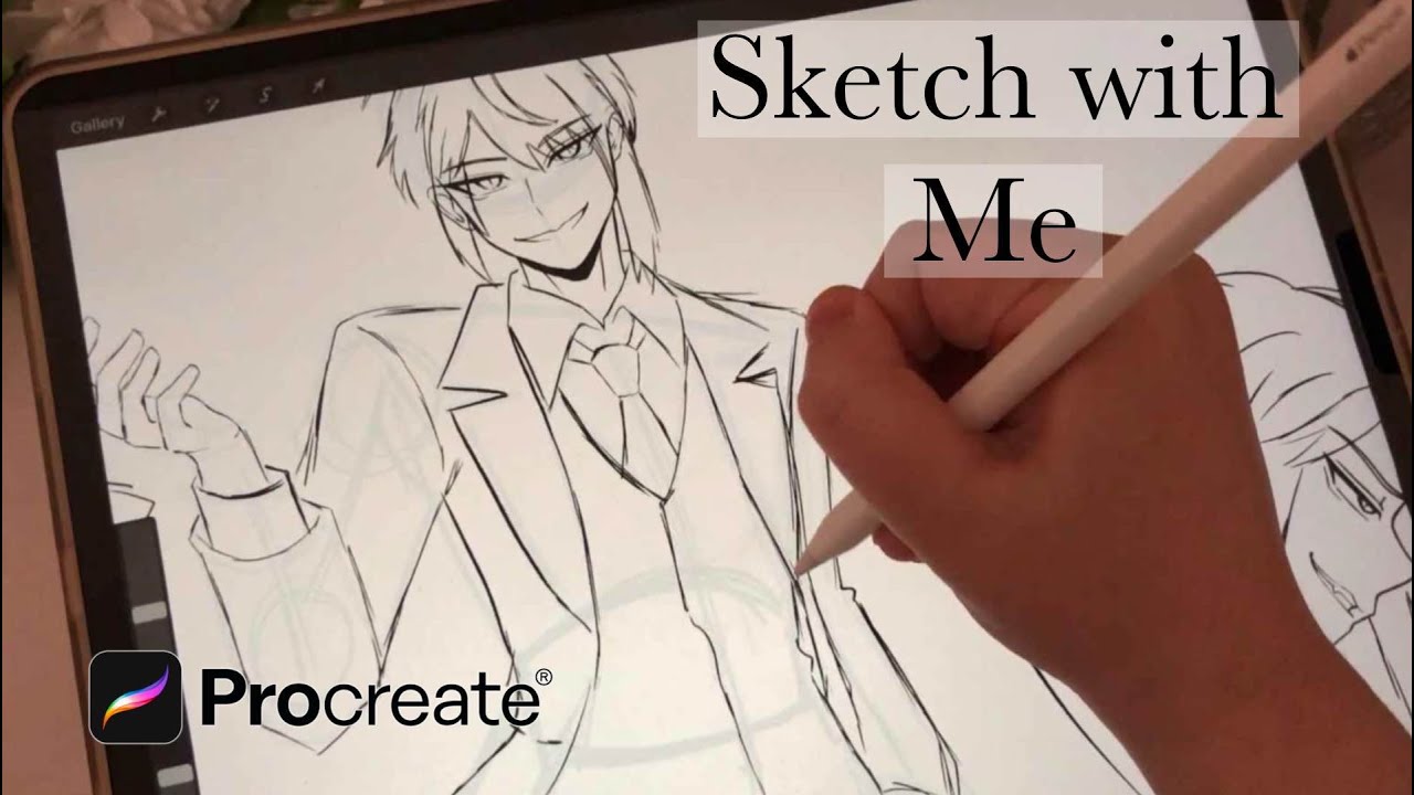 🤍Draw With Me🤍 Procreate | iPad (ASMR) - YouTube