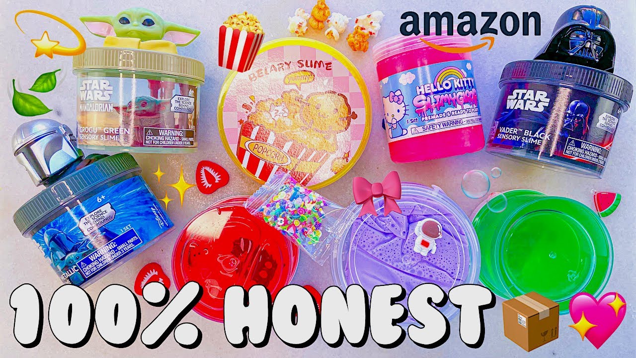 Amazon Slime Review 📦 Star Wars, Hello Kitty, & $3 slimes 🎀 100% Honest ...