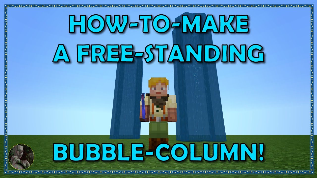 How To Make a Free-Standing Bubble Column Elevator | Minecraft Bedrock ...