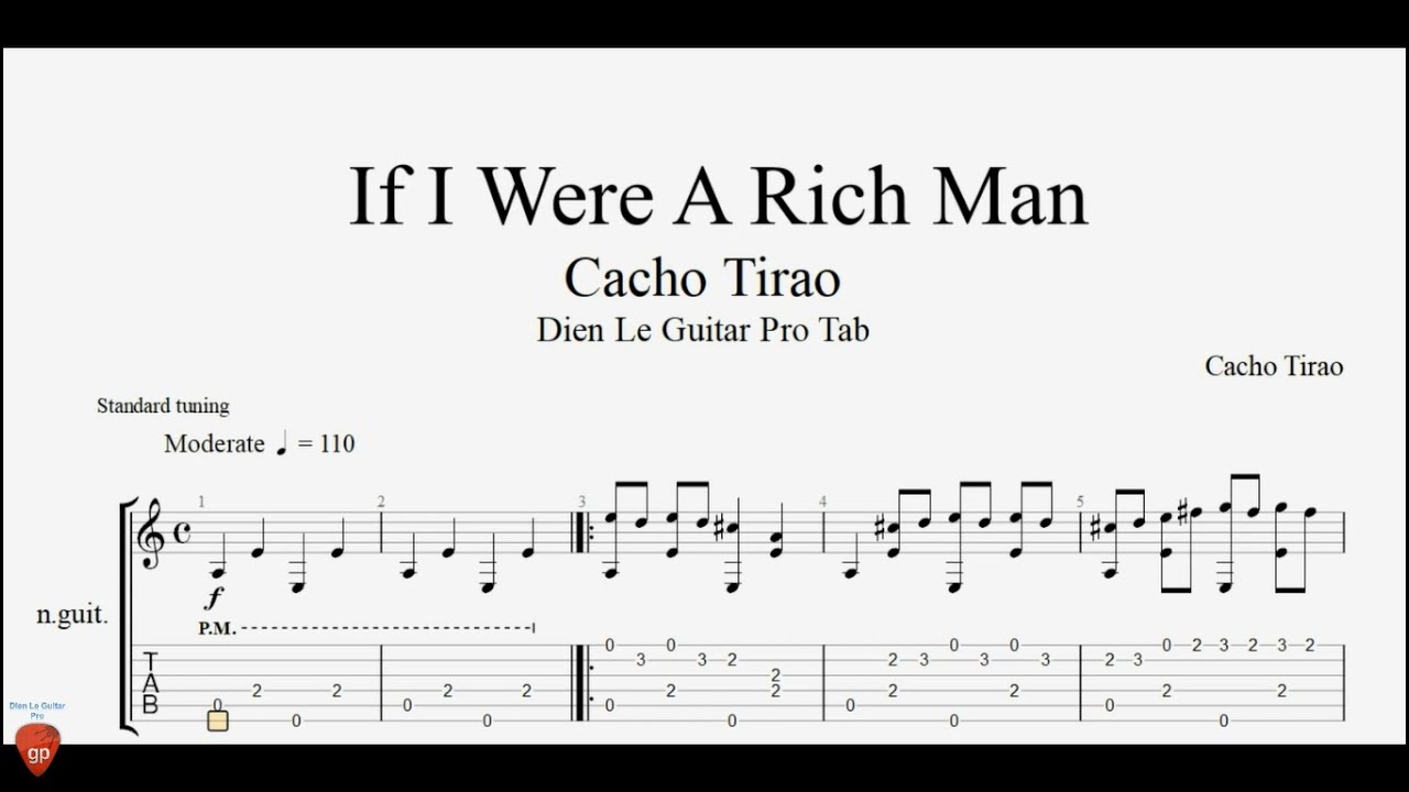 Cacho Tirao - If I Were A Rich Man - Guitar Tutorial + TAB - YouTube