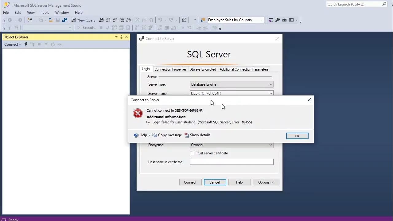 sql server authentication - YouTube