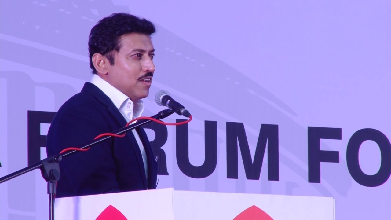 Col. Rajyavardhan Singh Rathore at Valedictory ceremony of YP2018 - YouTube