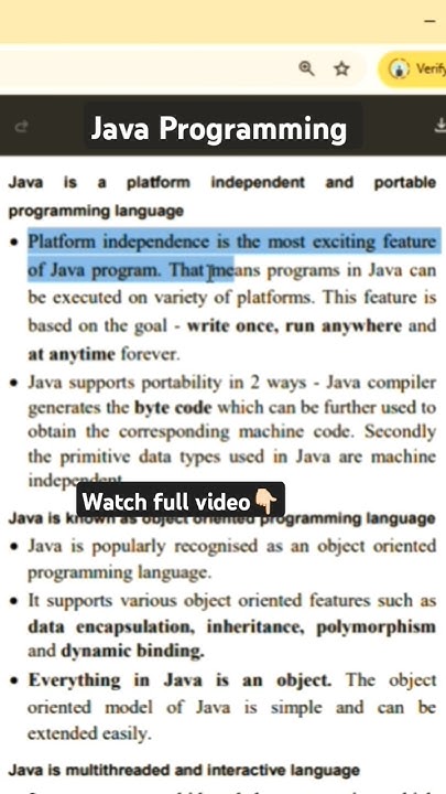 MSBTE | Diploma | K scheme | Java Programming | Unit 1 #shorts #msbte #diploma #polytechnic # ...
