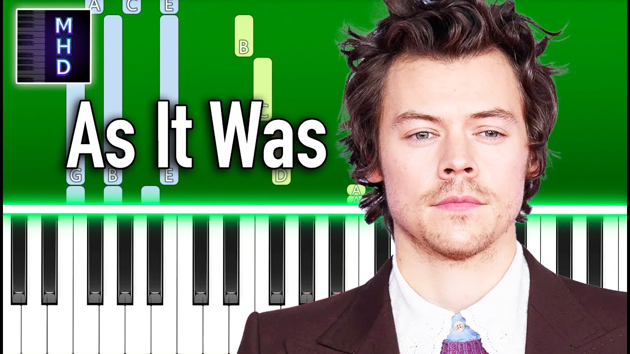 Harry Styles - As It Was - Piano Tutorial - YouTube