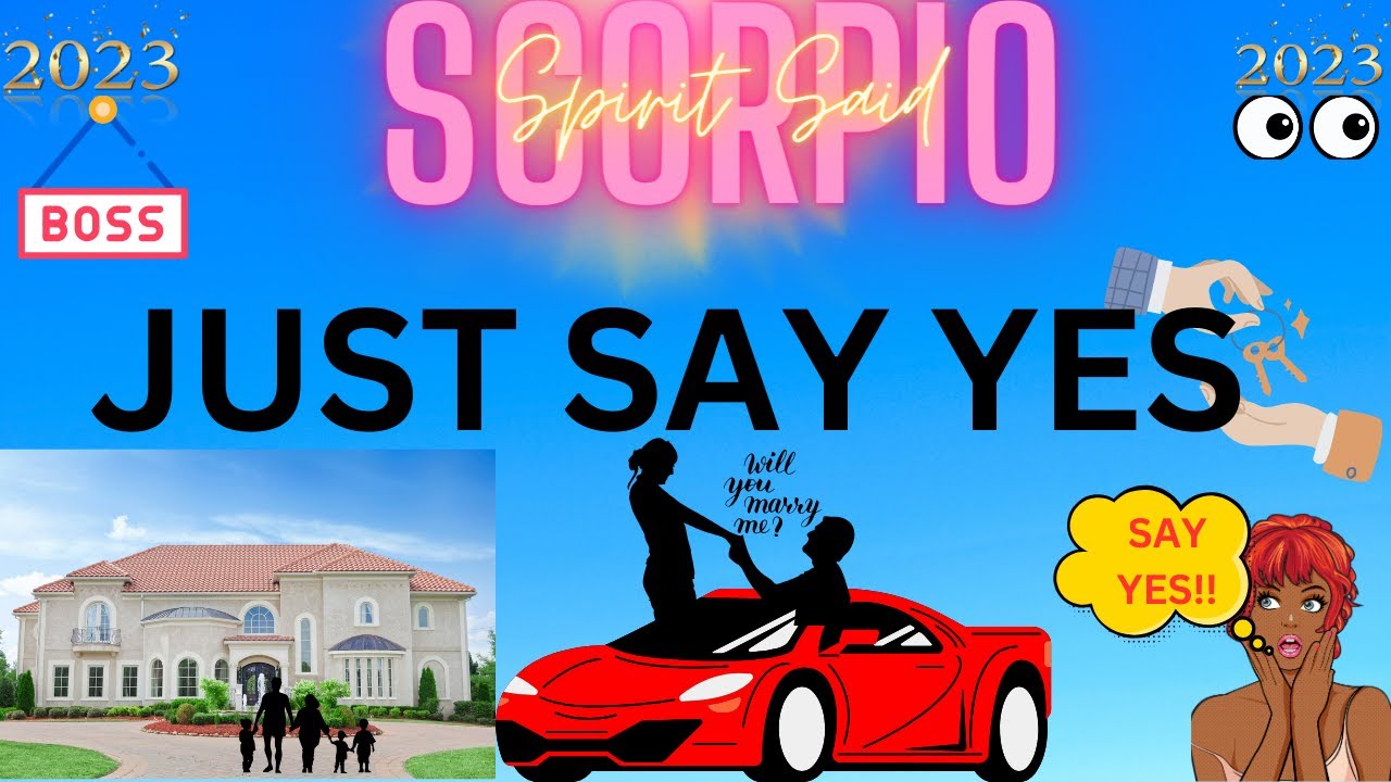 SCORPIO ♏ 🤩JUST SAY YES 💯‼️ A MUST SEE 👀#scorpiotarot # ...