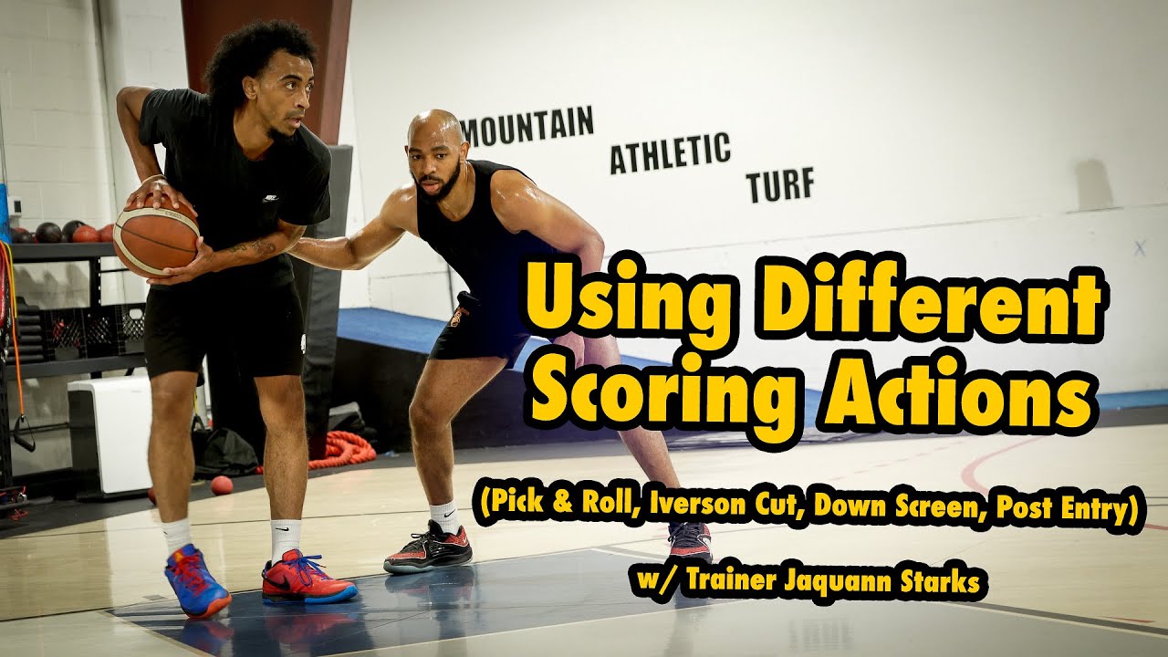 Using Different Scoring Actions | 3 on 3 Live Play | Basketball Workout ...
