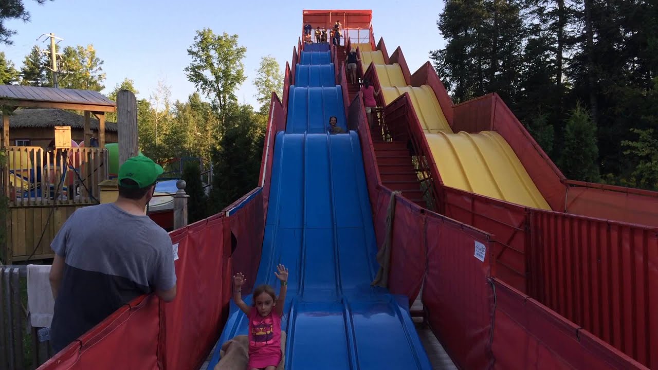 Potato Sack Super Slide - YouTube