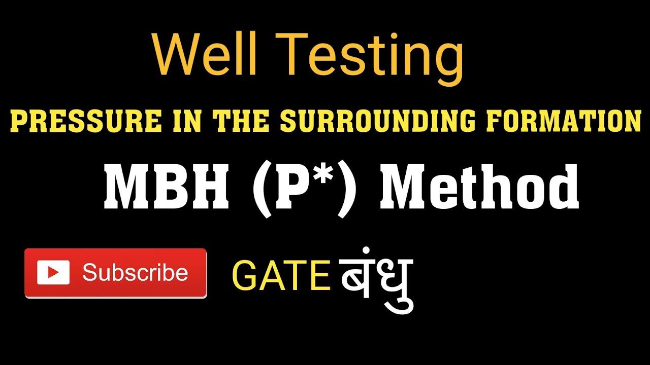 Pressure in the surrounding formation (MBH Method) | Well Testing | Dr ...