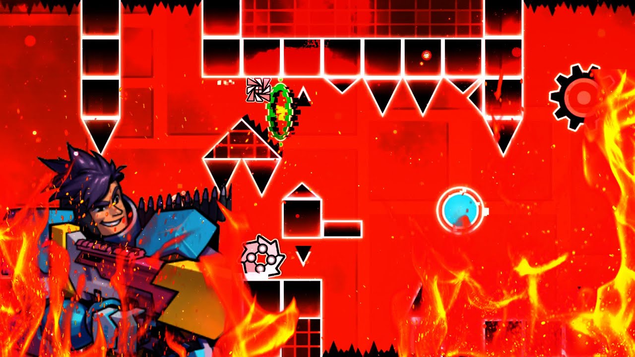 'Wildfire', a layout by (me) | Vonikk - Hellfire | Geometry Dash 2.11 ...