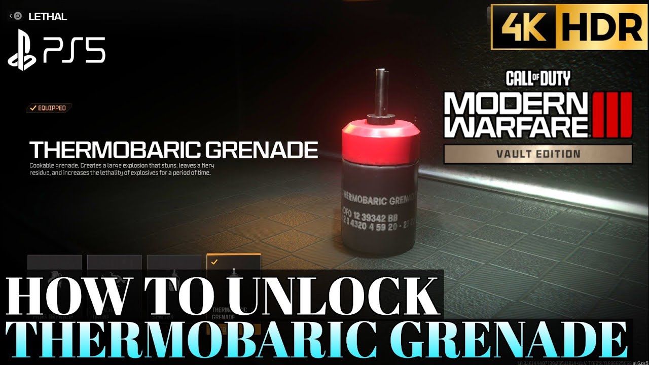 How to Unlock Thermobaric Grenade MW3 Tactical Equipment | How to Get ...