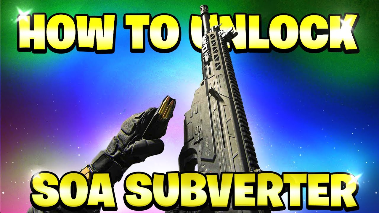 HOW TO UNLOCK THE SOA SUBVERTER IN MW3! (Really Quick) - YouTube