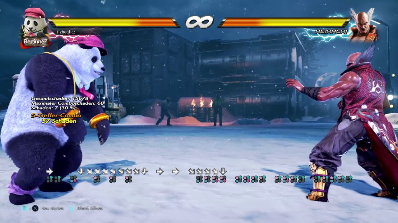 TEKKEN 7 Panda Kuma Combos Easy Beginner - YouTube