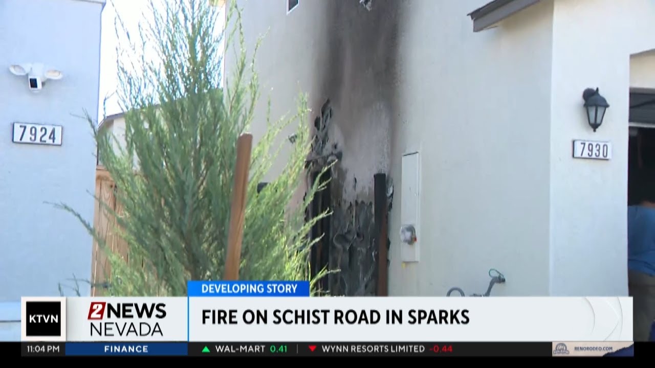 Crews investigating fire on Schist Road in Sparks - YouTube
