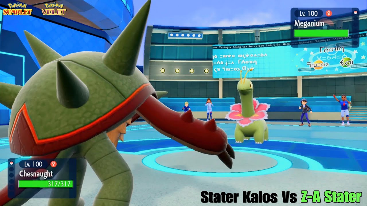 Pokémon Scarlet & Violet: Kalos Starter Vs Z-A Starter - Grass, Water ...