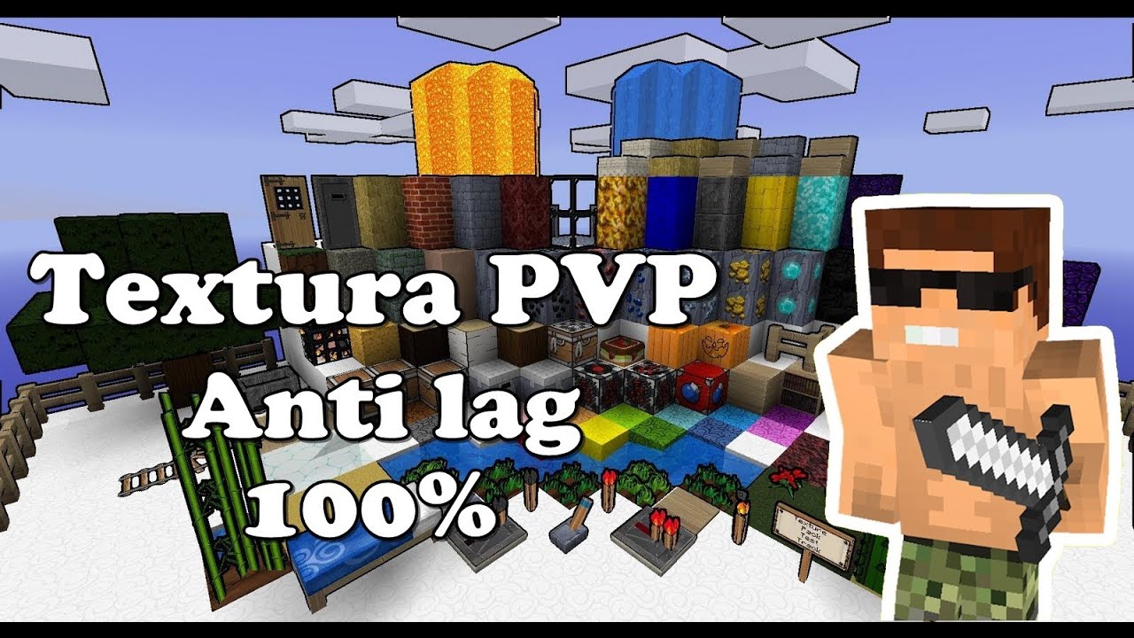 Textura Pvp- Anti Lag 1.7 + Minecraft - YouTube
