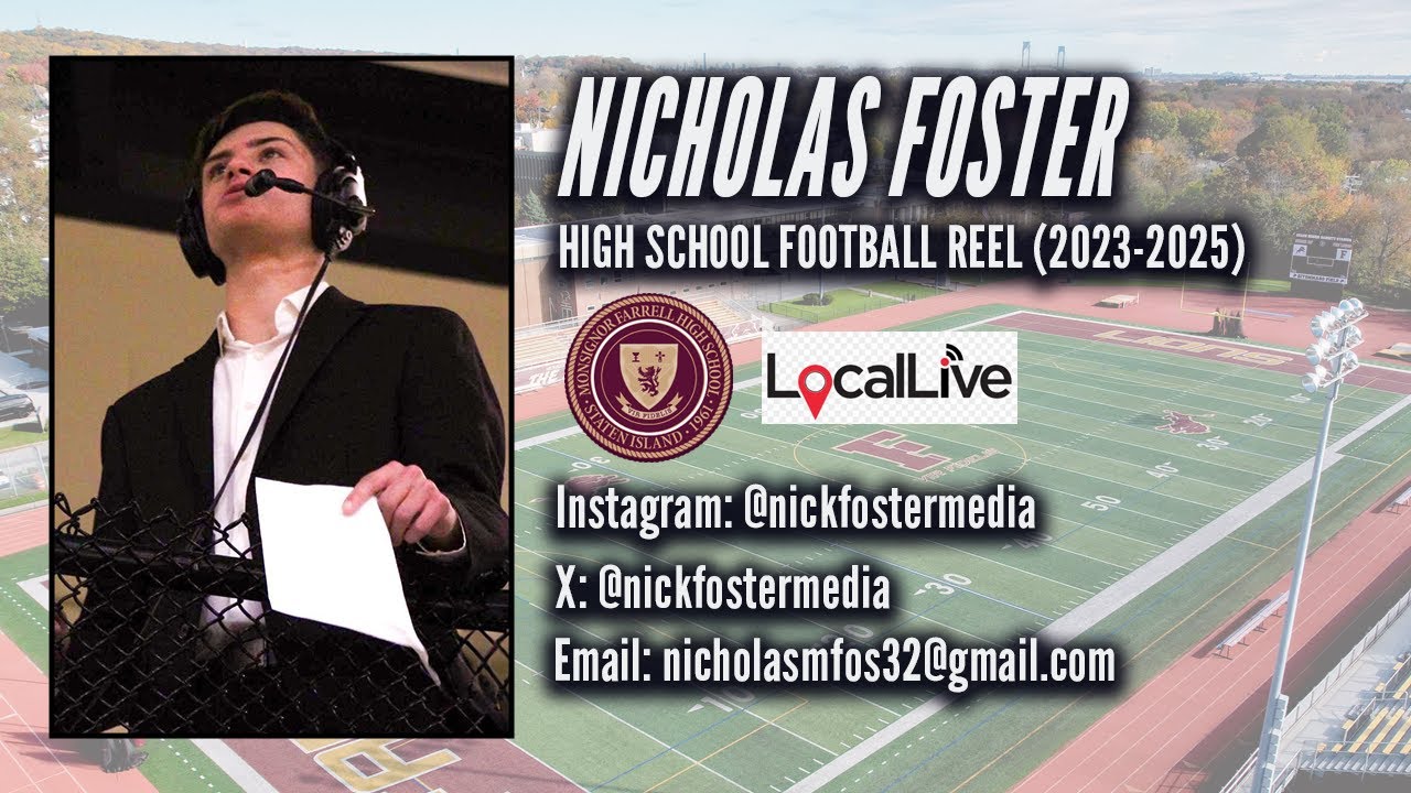 Nicholas Foster 2023-2025 High School Football Reel - YouTube
