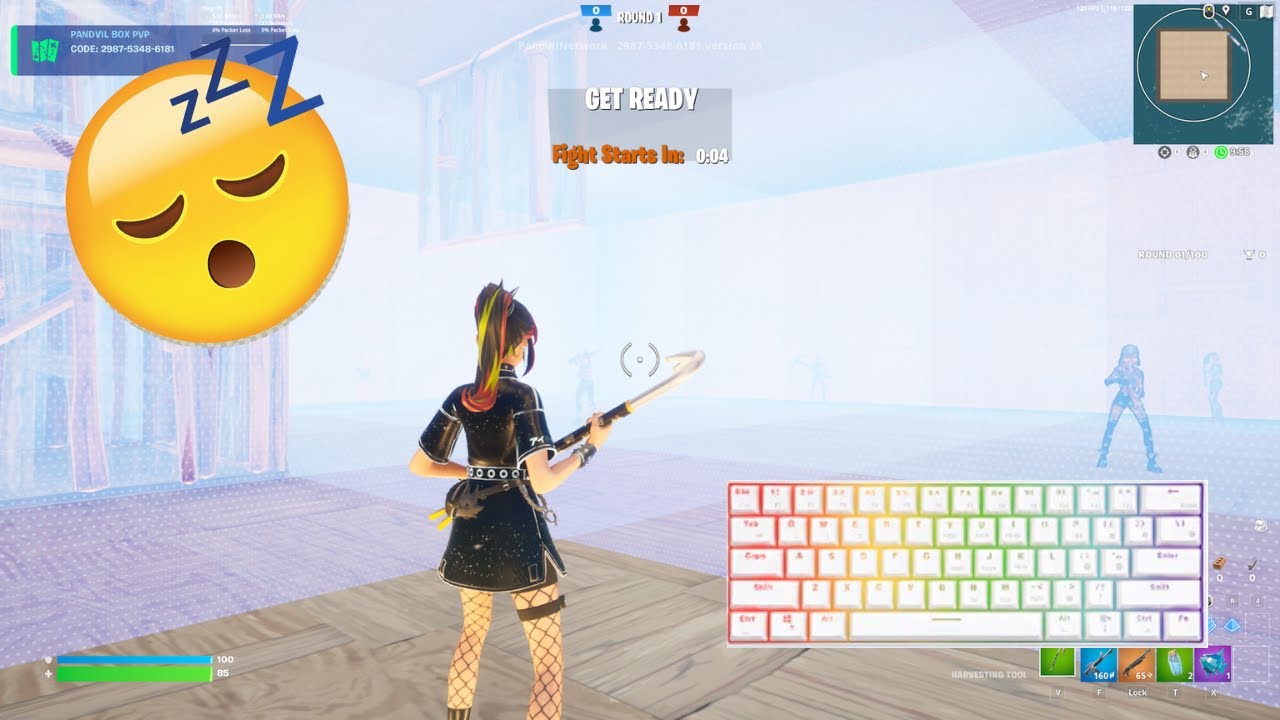 😴 Relaxing Rain Music 🌧️ Fortnite Chill 💤 Box Fight Zone Gameplay 📦 ...