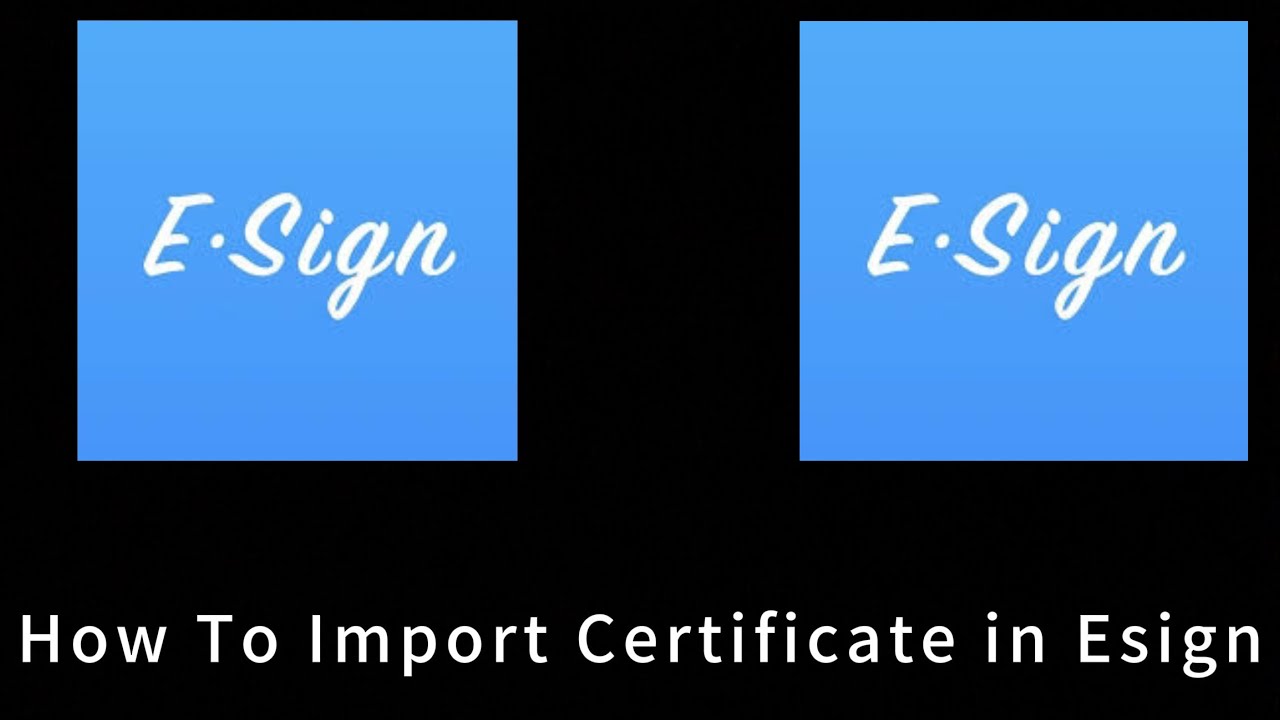 How to Import Certificate In Esign! ||| 2024 - YouTube