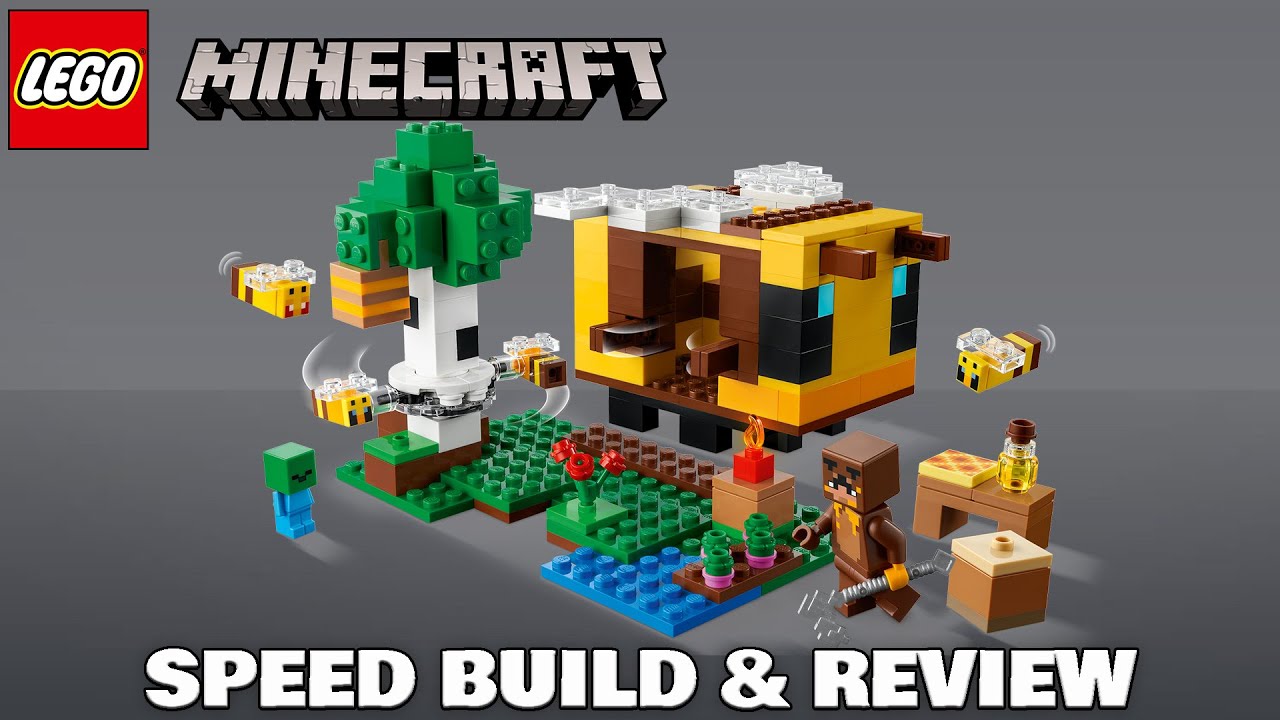 LEGO Minecraft Bee Cottage (21241) Set Build & Review - YouTube