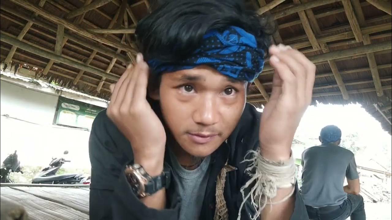 tutorial cara memakai iket koncer atau lomar khas baduy - YouTube